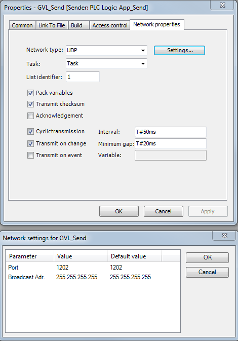 示例：网络变量
